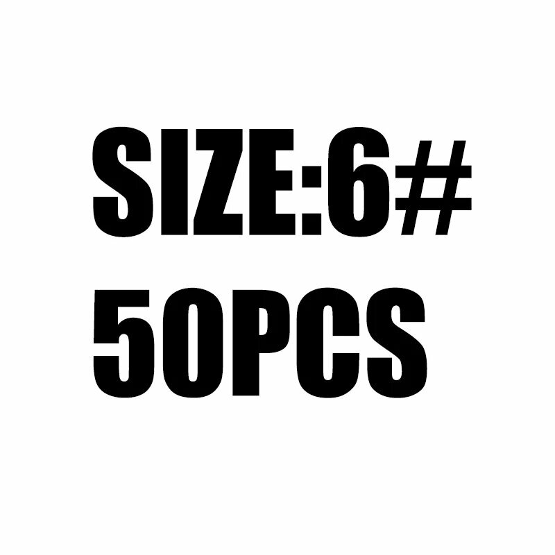 Суперконтинент Черные крючки для щуки 6#, 50 шт