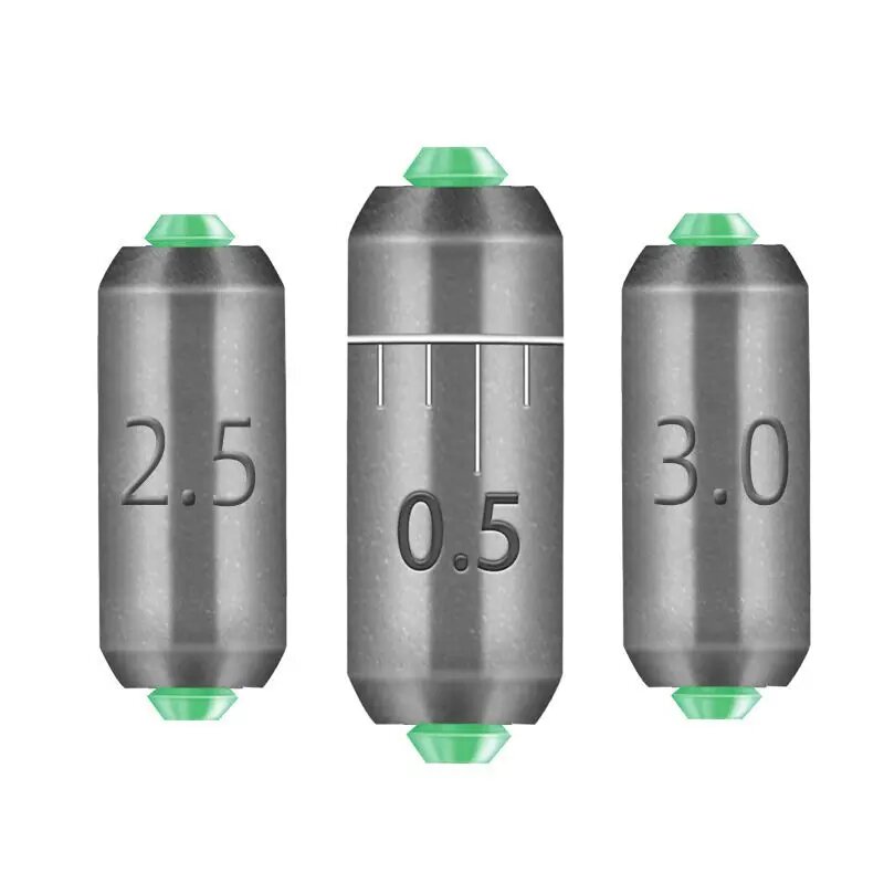 Свинцовые грузила для рыбалки 1,5-4 г (5 шт.) 2.5g