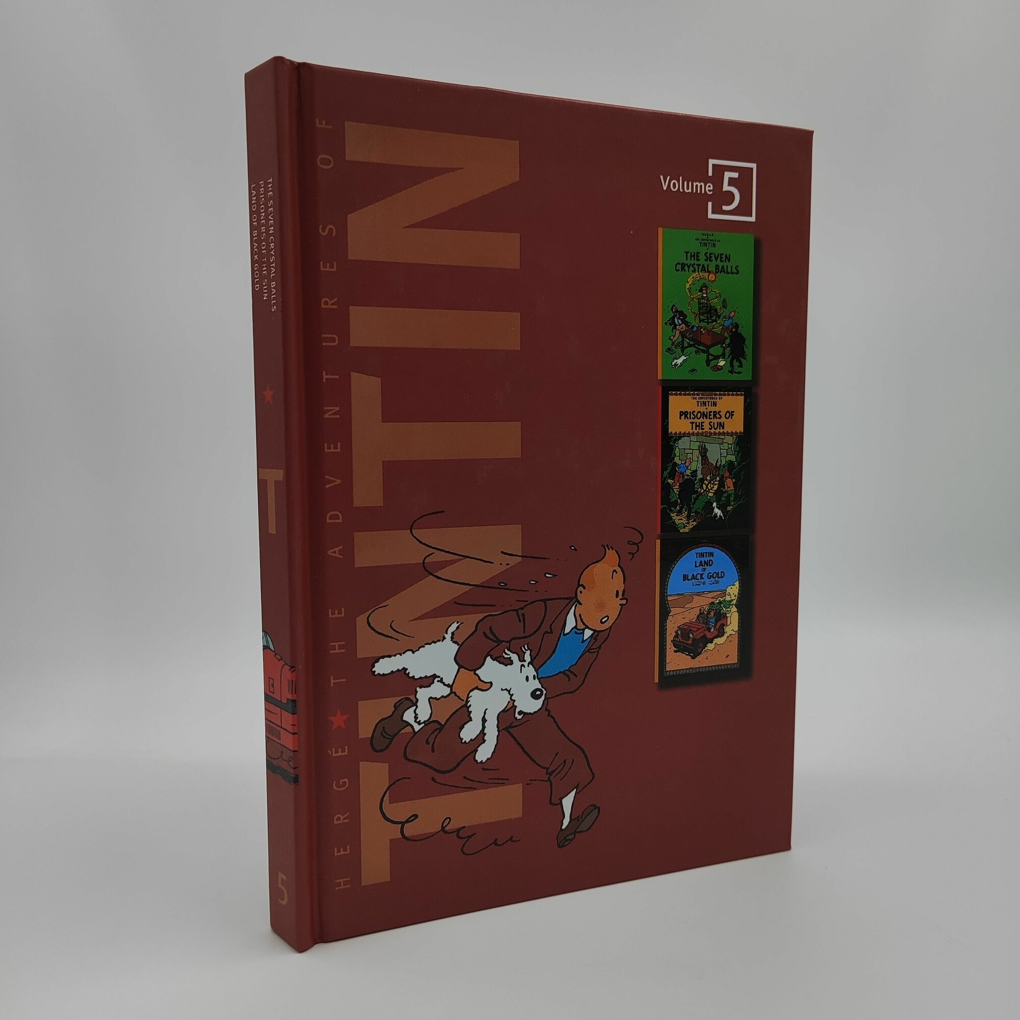 Herge. The Adventures of Tintin. Volume 5. The Seven Crystal Balls. Prisoners of the Sun. Land of Black Gold.