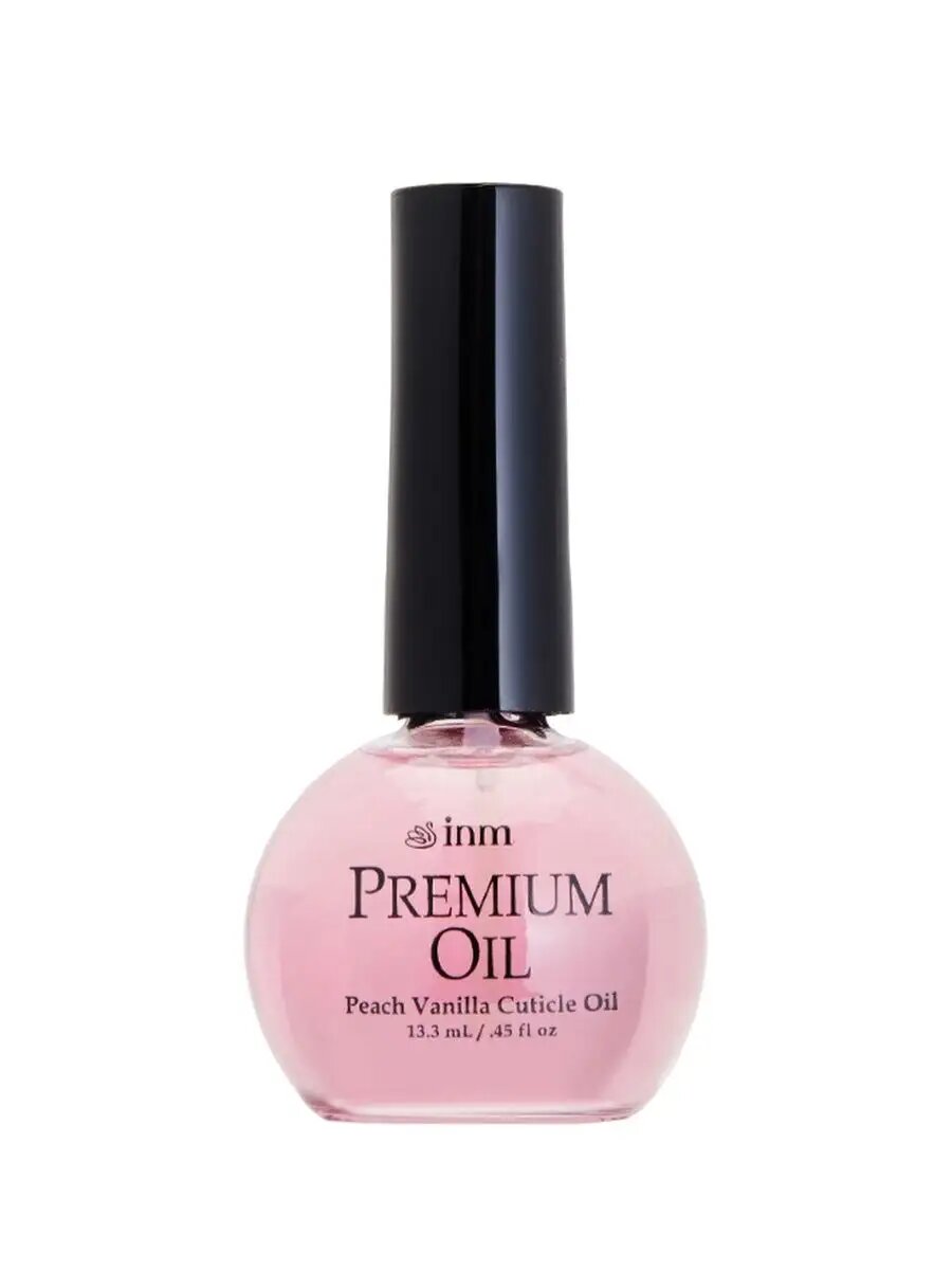 Масло для ногтей и кутикулы INM Premium Oil, персик, 13.3 мл