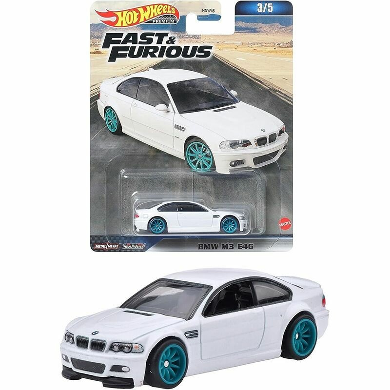 Машинка коллекционная Mattel Hot Wheels Fast & Furious HNR88 BMW M3 E46