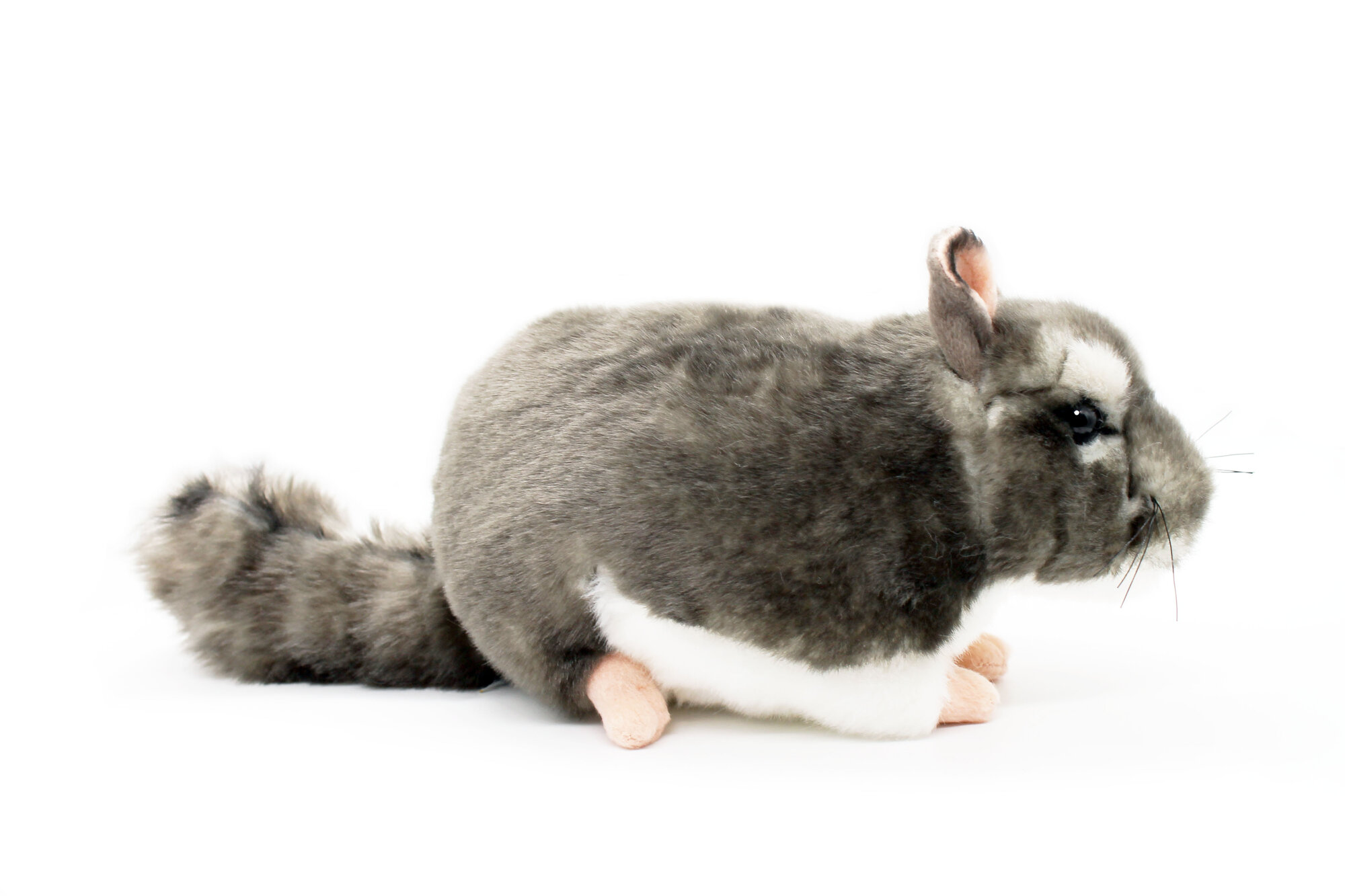 Мягкая игрушка LEOSCO Шиншилла большая 22 см, с хвостом 30 см