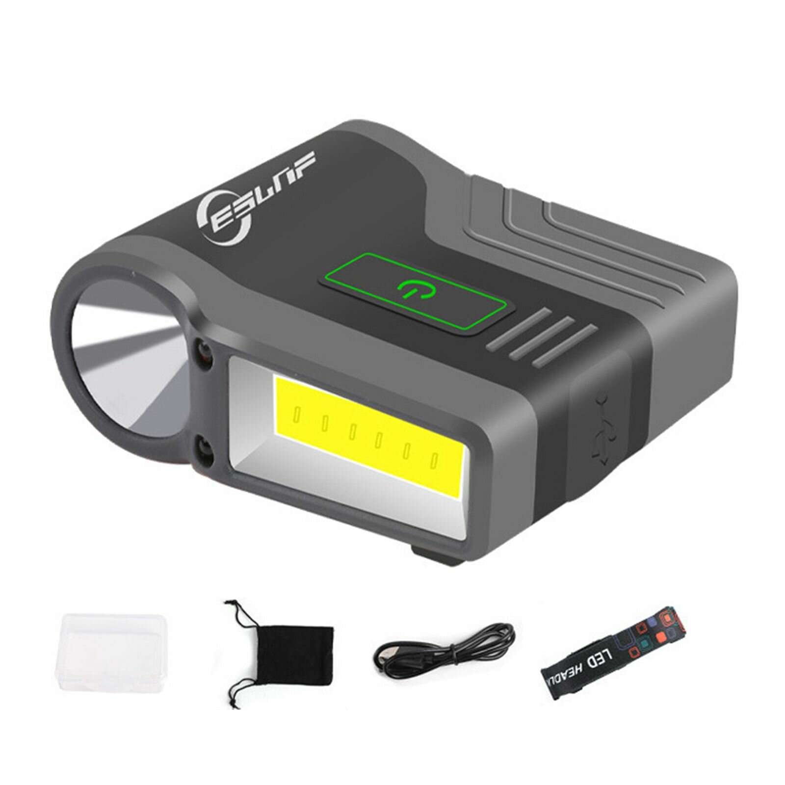 Регулируемая шляпа для рыбалки, яркий светодиодный ночной фонарик, зажим на фару налобного фонаря