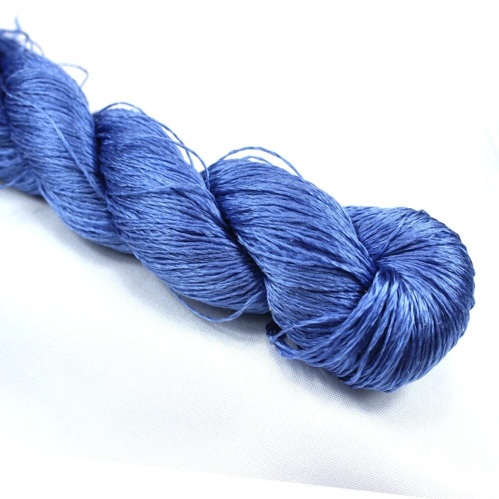 Шелковая нить для вышивания, Синий, 400м, 60077-Mid Blue 7