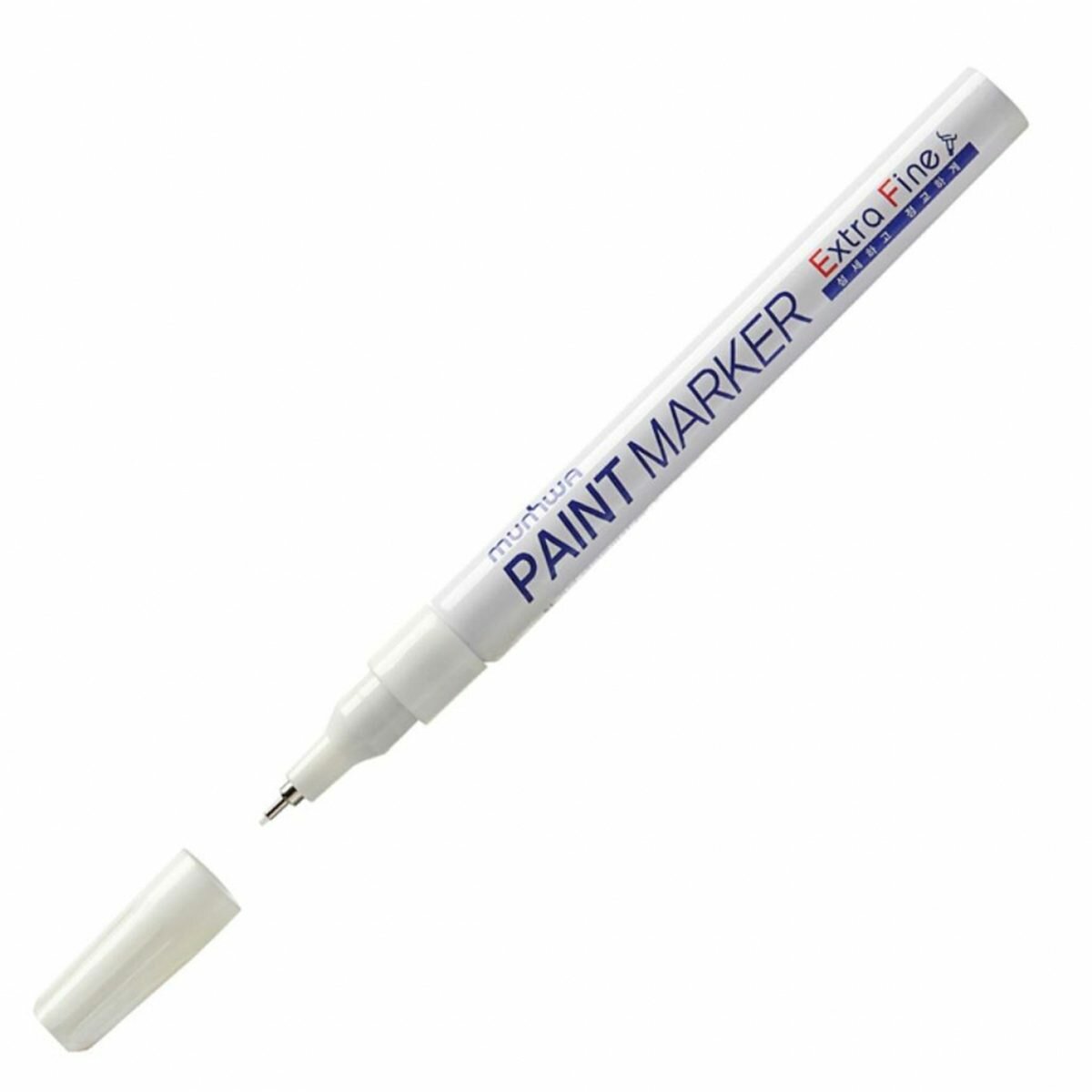 Маркер-краска MunHwa Extra Fine Paint Marker (1мм, белый, нитро-основа) (EXPM-05), 12шт.