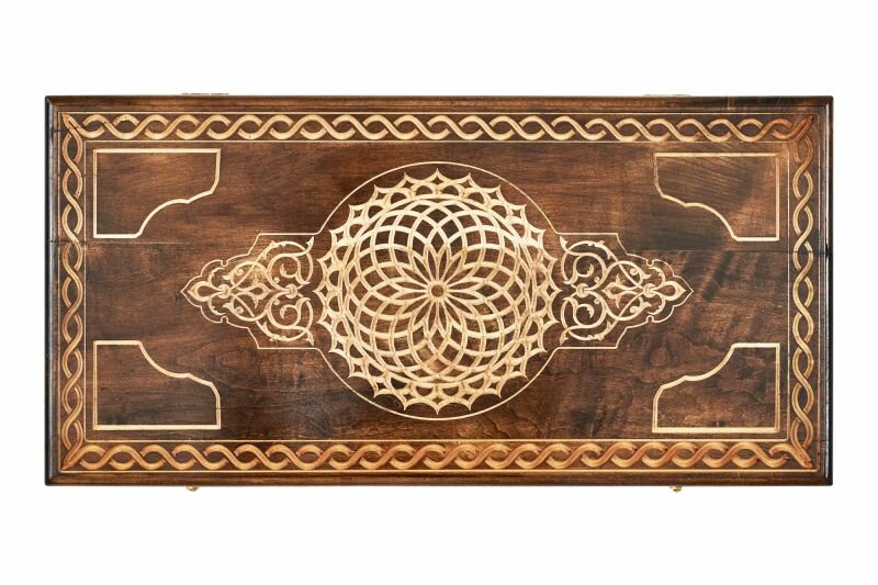 Нарды Mkhitaryan Нарды резные "Армянский узор 1", Mkhitaryan