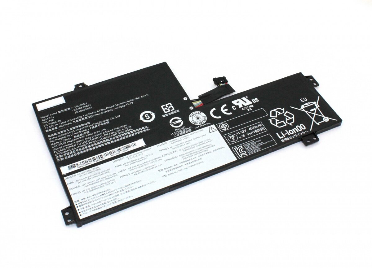 Аккумулятор для Lenovo L19C3PG1 11.52V (4125mAh)