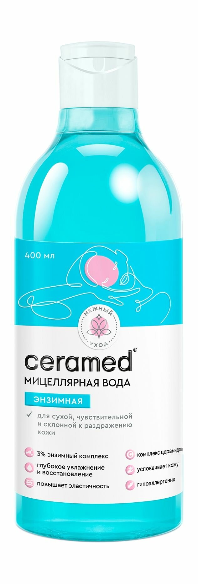 CERAMED Вода мицеллярная энзимная, 400 мл
