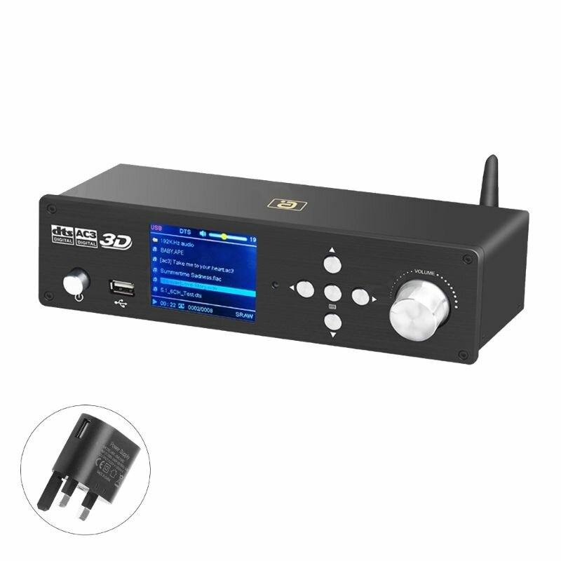 HD950 DTSHD 5.1-канальный аудиодекодер HDMI2.0 Bluetooth-совместимый 5.0-приемник DSD 32-битный ЦАП ARC PC-USB OTG адаптер-конвертер