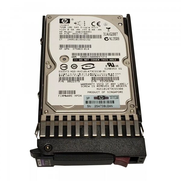 Жесткий диск HP 443177-001 72Gb SAS 2,5" HDD