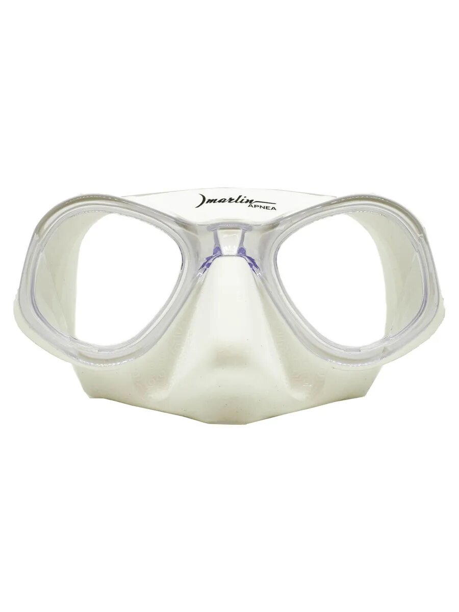 Маска для фридайвинга "Marlin Apnea", белый цвет, малый подмасочный объём