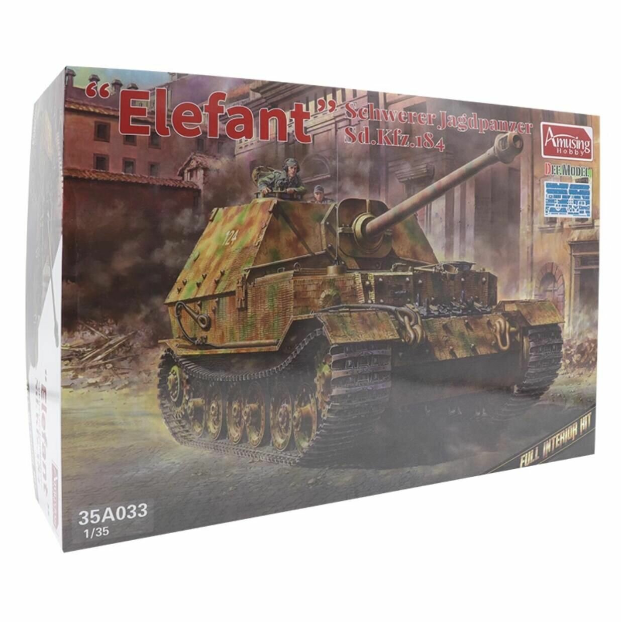Забавное хобби AH35A033 1/35 слон ELEFANT SCHWERRER Jagdpanzer Sd. Kfz.184 Комплект модели цистерны