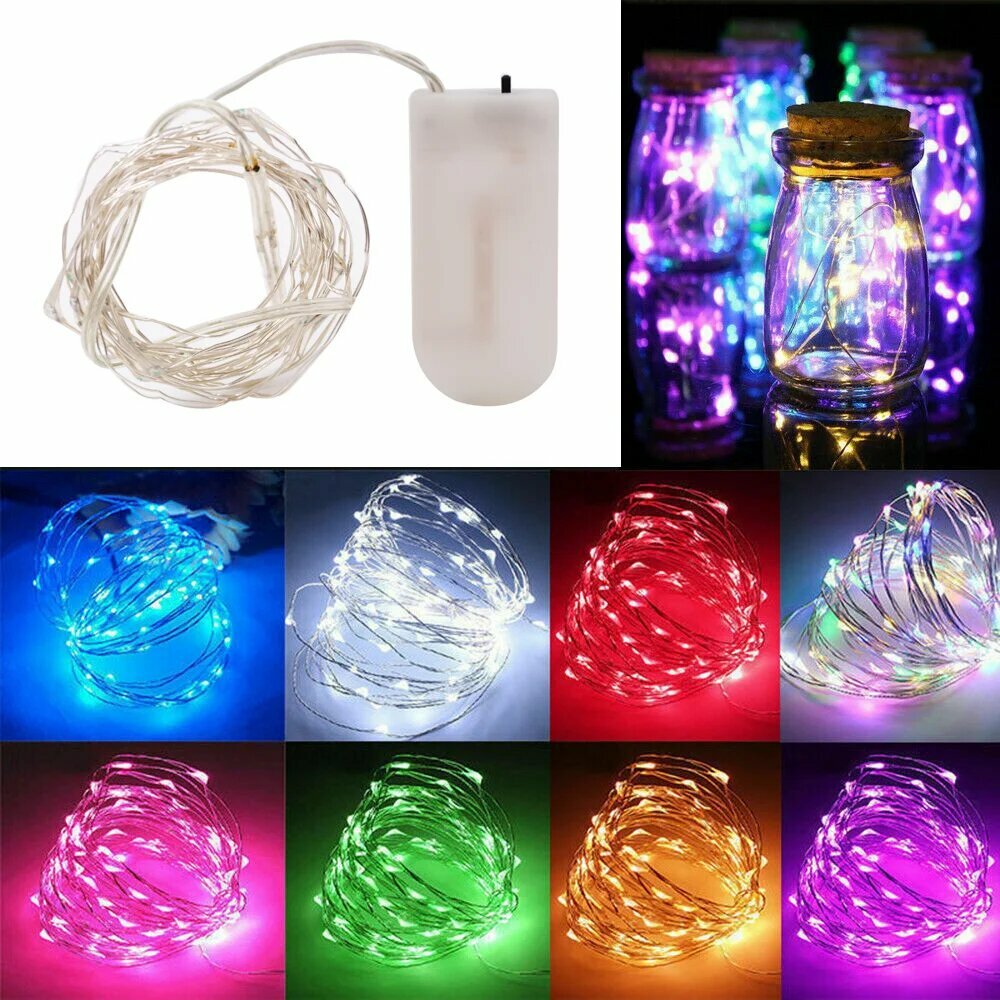Гирлянда светодиодная 40 LED, 4 м, Colorful