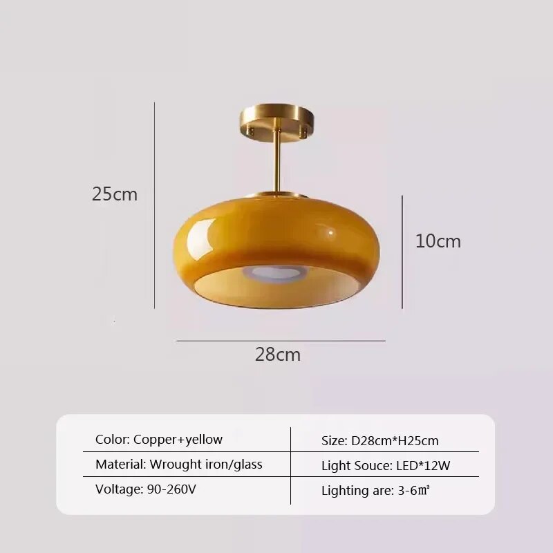 Потолочный светильник QINGYUNKE белый, B-Yellow-28cm, warm white