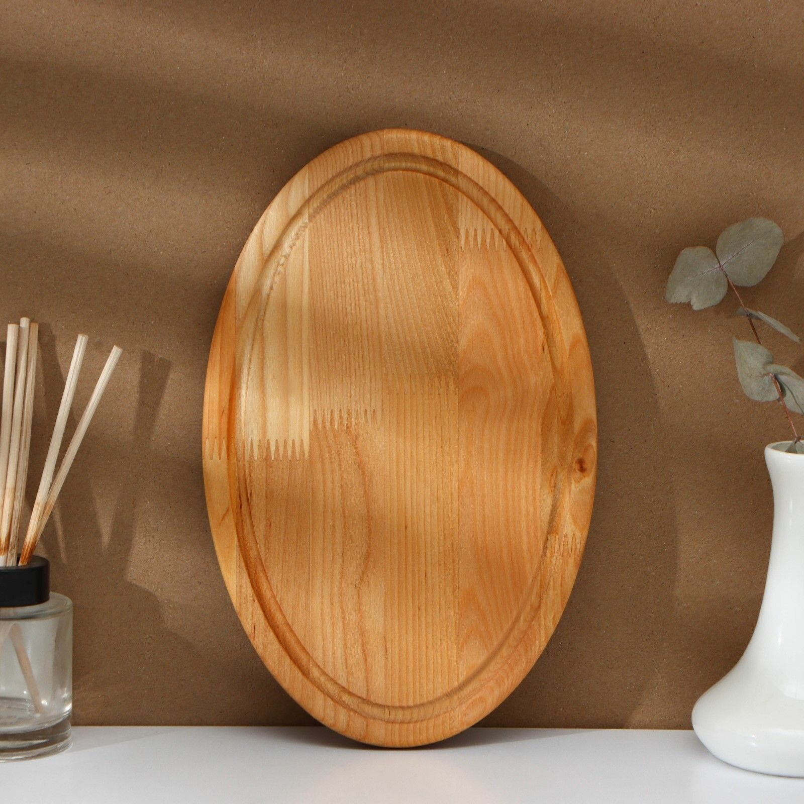 Доска разделочная деревянная, 28х18 см, Adelica