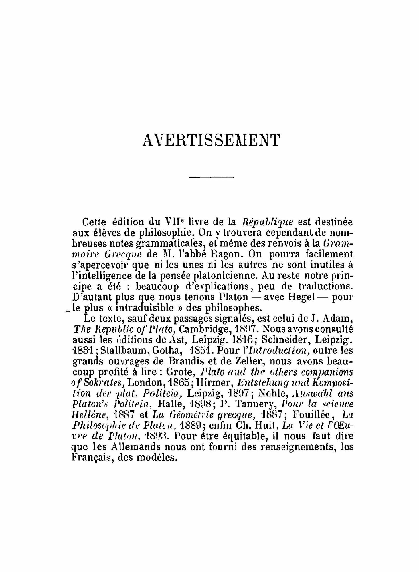 La R.publique. Livre Vii | Humbert Platon | 1901 | Paris : Poussi.lgue | Репринт — фото 1
