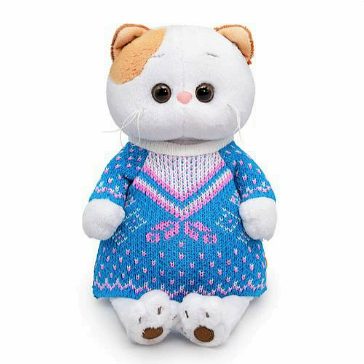 Budi Basa Мягкая Игрушка Кошечка Ли-Ли в бирюзовом свитере (27см, в подарочной коробке) LK27-096, (ООО "МПП")
