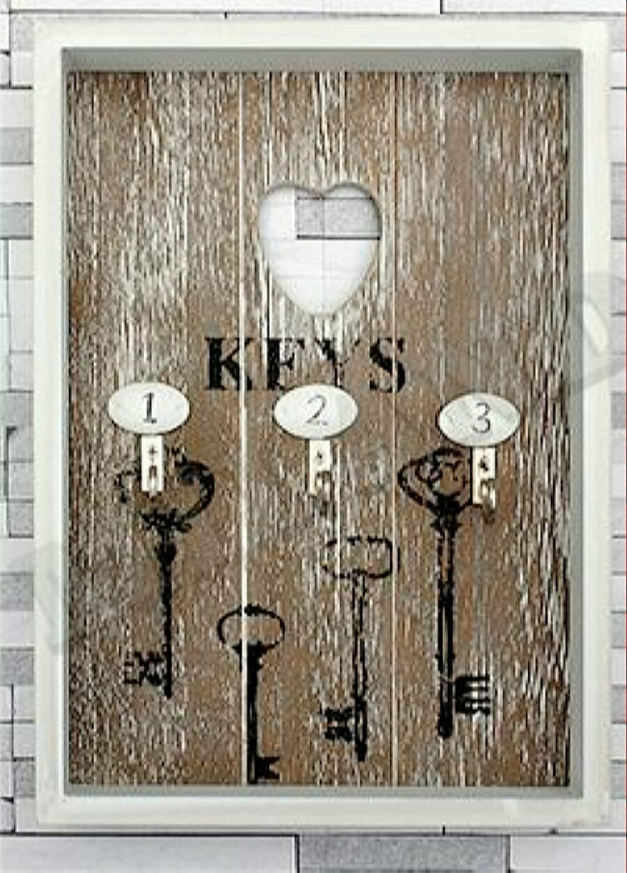 Ключница Ключики (18*25см, настенная, 3 крючка) УД-2471, (ООО "миленд")