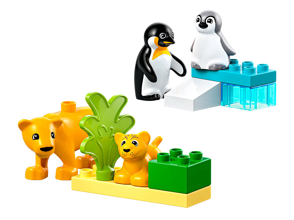 Конструктор LEGO DUPLO 10442 Конструктор Семейства диких животных: пингвины