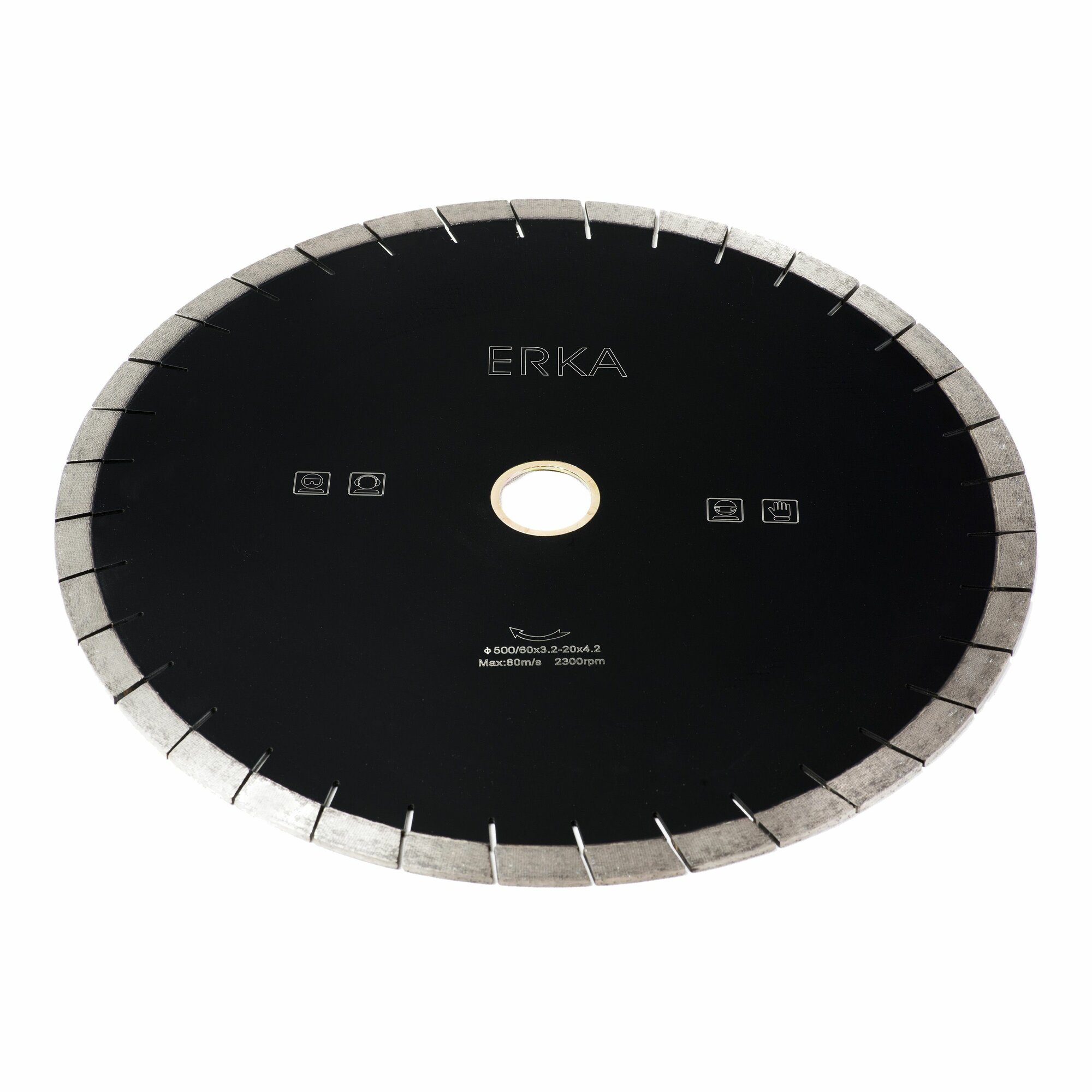 ERKA Диск алмазный по бетону, кирпичу, камню (граниту) D500*60/50, H20*4,2мм Premium, бесшумный