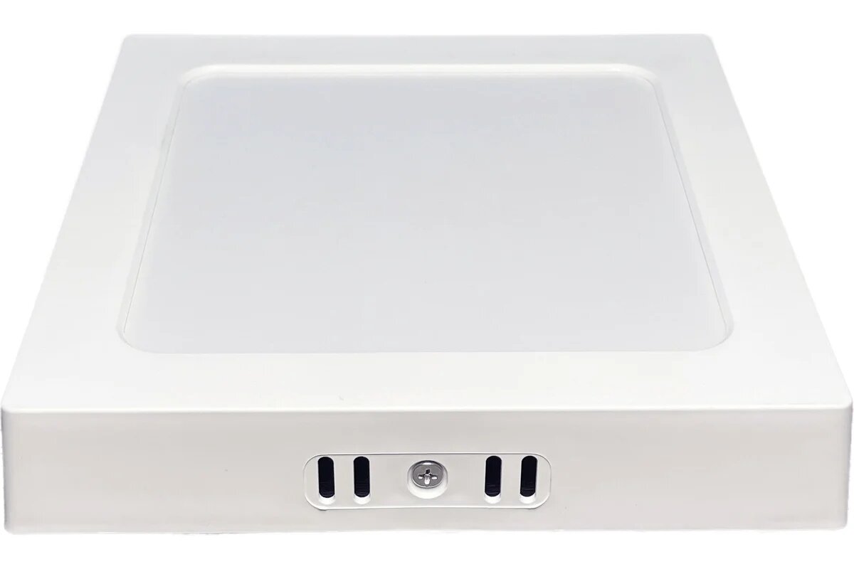 Светодиодный накладной светильник truEnergy квадрат 20w 4000k 1600lm 230x230мм белый пластик 10110