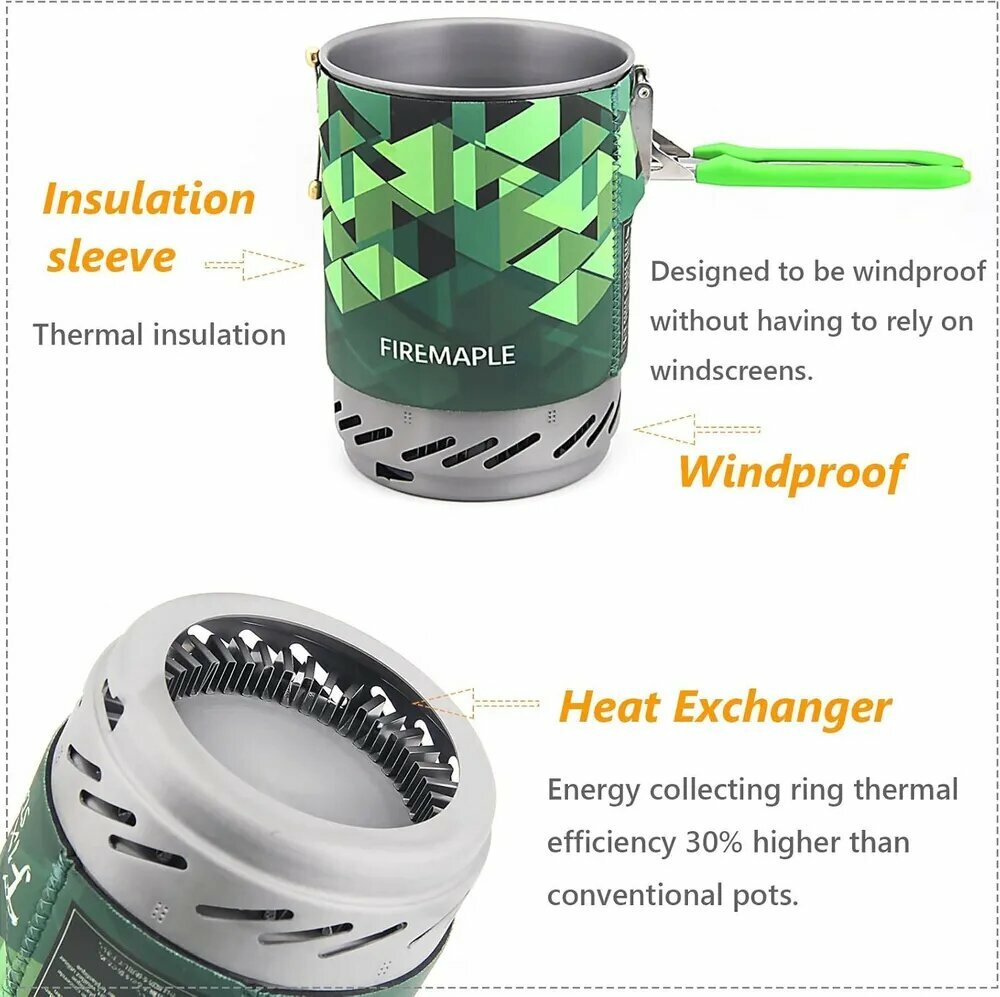 FireMaple STAR X2 зеленая(Не содержит газовых баллонов) — фото 1