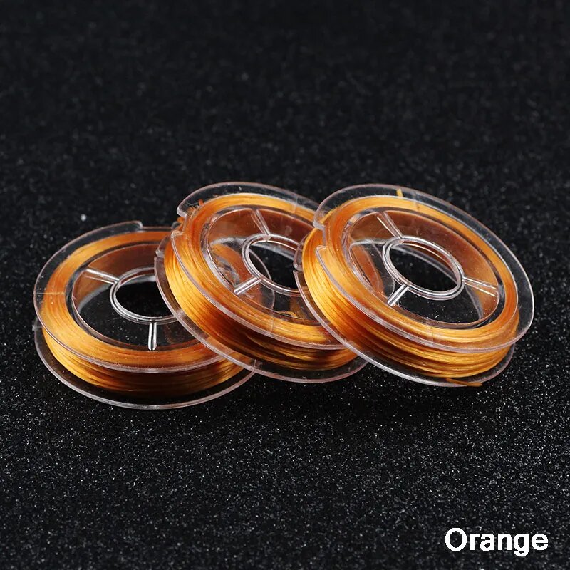 Эластичная леска WLYeeS для бижутерии 10 м Оранжевый, Оранжевый