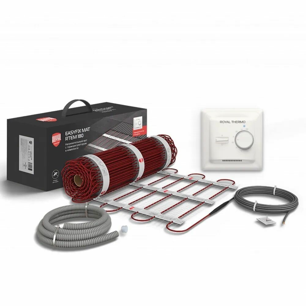 Мат нагревательный Royal Thermo EasyFix Mat RTEM 2-180-3 (комплект с терморегулятором)