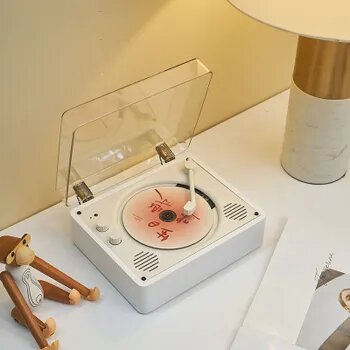 CD-проигрыватель, винтажный проигрыватель пластинок в стиле блютуз cd плеер аудио музыкальный плеер