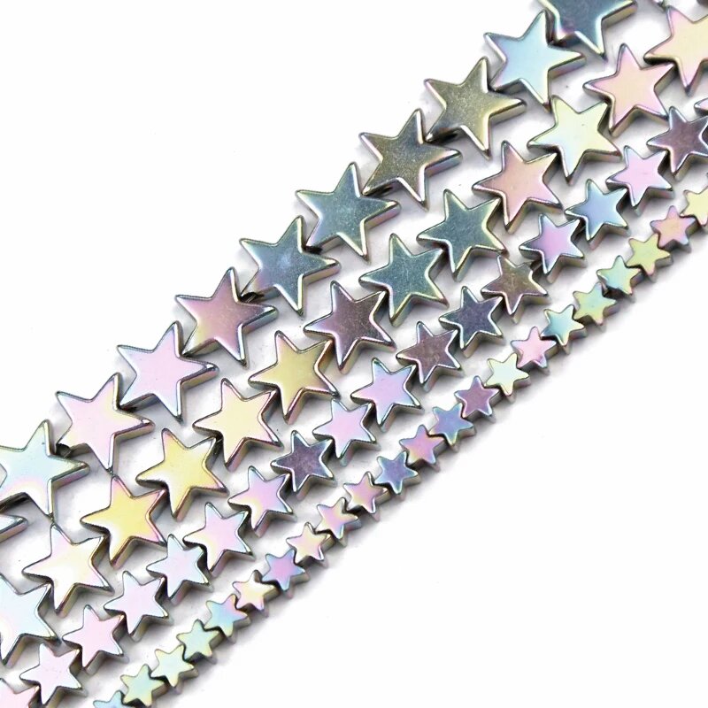 Гематит бусины JHNBY 4/6/8/10 мм 8mm 55pcs, Сиреневый, Light Purple