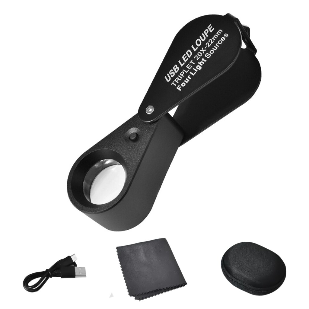 10X 20X 30X Увеличительная лупа для ювелиров
