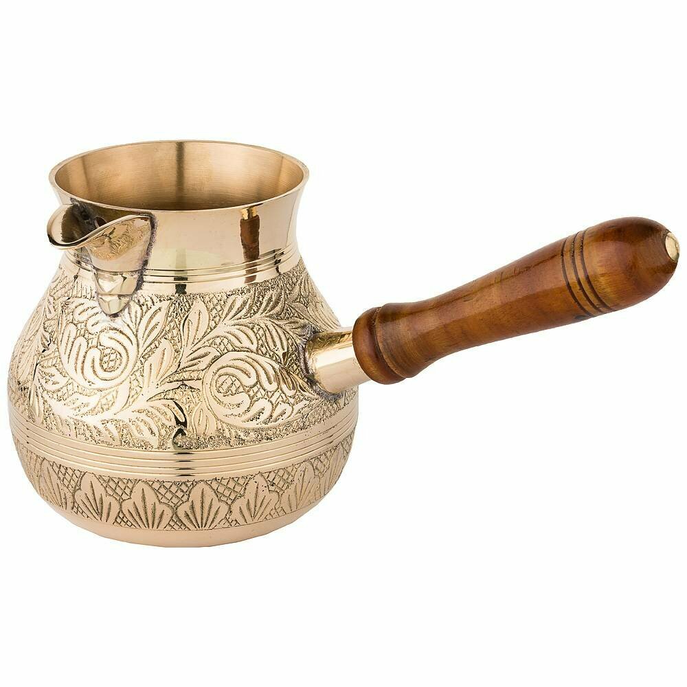 Турка резная 650мл. Латунь KSG-733-118