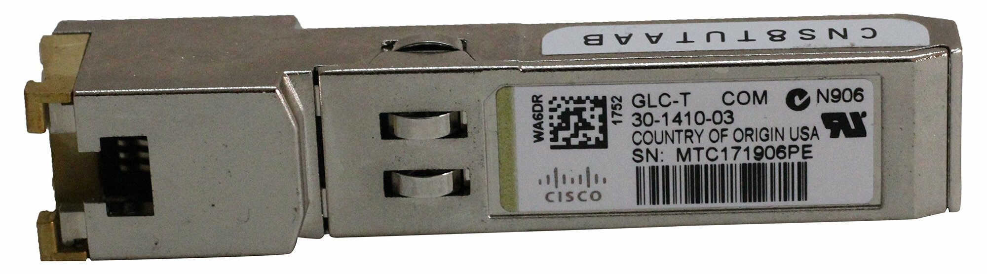 Трансивер Cisco GLC-T 1000BASE-T SFP MiniGBIC RJ-45 Female 30-1410-03