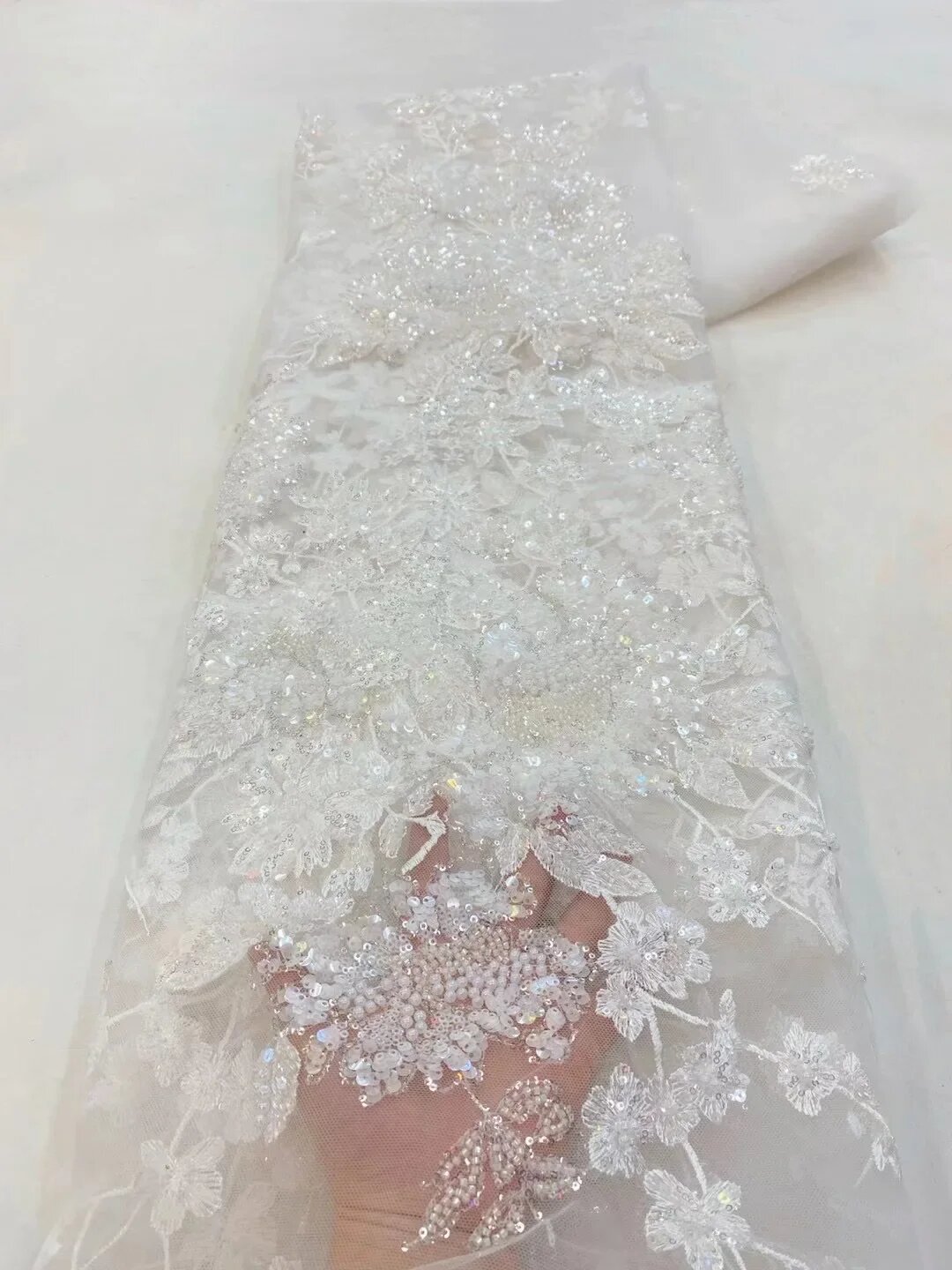 Африканское кружево из бисера MY-NI 5 ярдов As picture