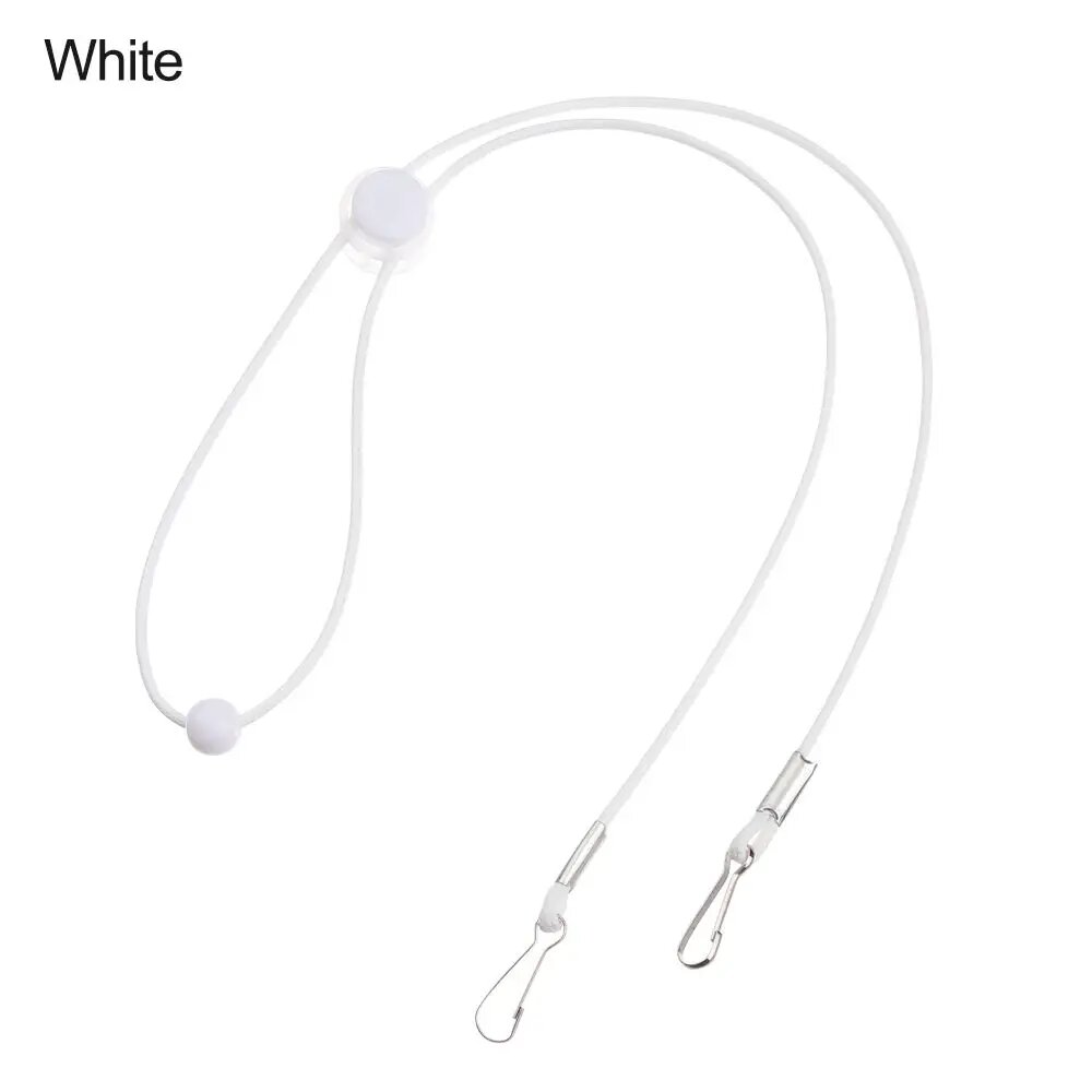 Регулируемая силиконовая веревка для очков Белый, white