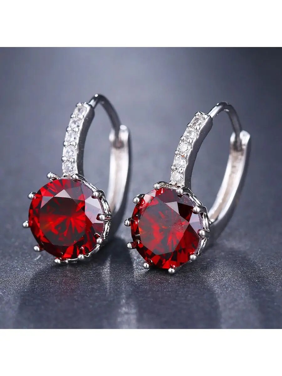 Серьги, фианит