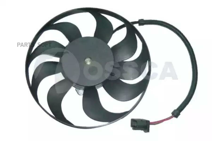 1809 OSSCA Вентилятор радиатора (220/60Watt- 290mm) / AUDI, SEAT, VW 1.8T-3.2 96~