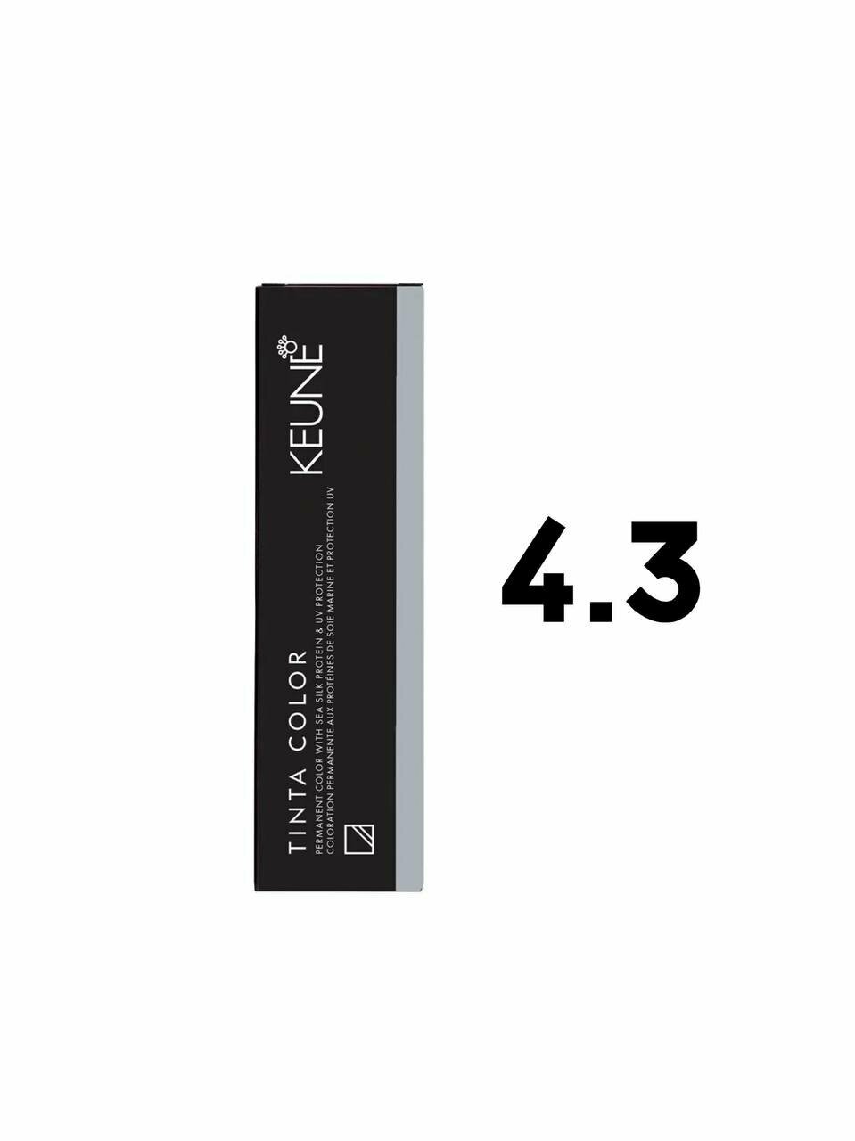 Keune Tinta Color 4.3 - Стойкая краска для волос средний золотистый шатен 60 мл