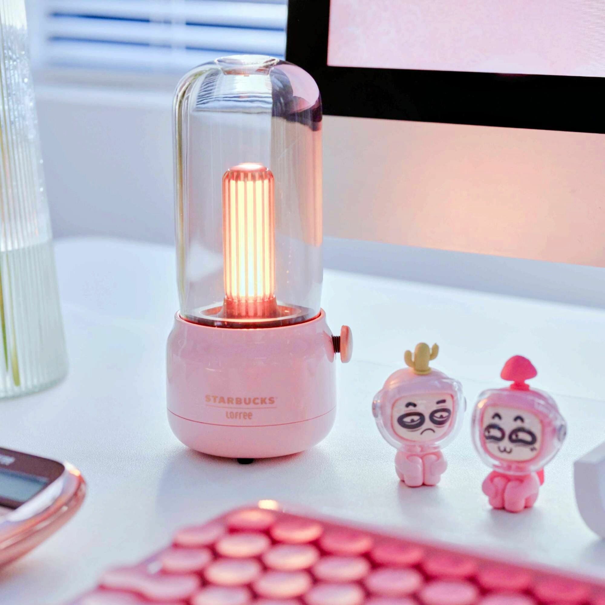 Лампа настольная Lofree Pink U462, со встроенным Power Bank, светодиодная, 1 Вт