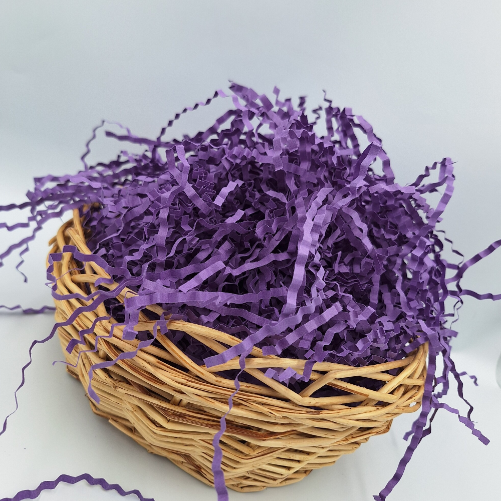 Бумажный наполнитель для подарка 50 грамм фиолетовый