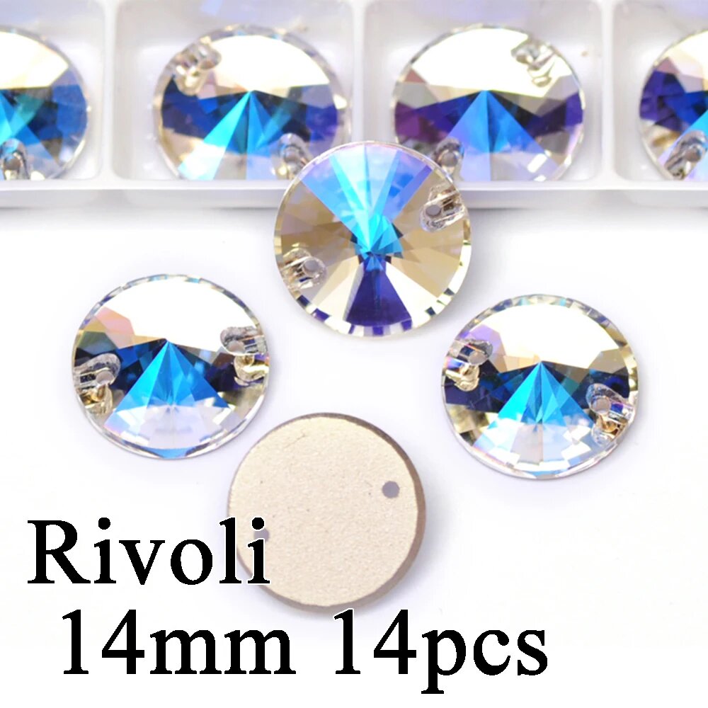 Стразы Rivoli 14 мм, 14 шт