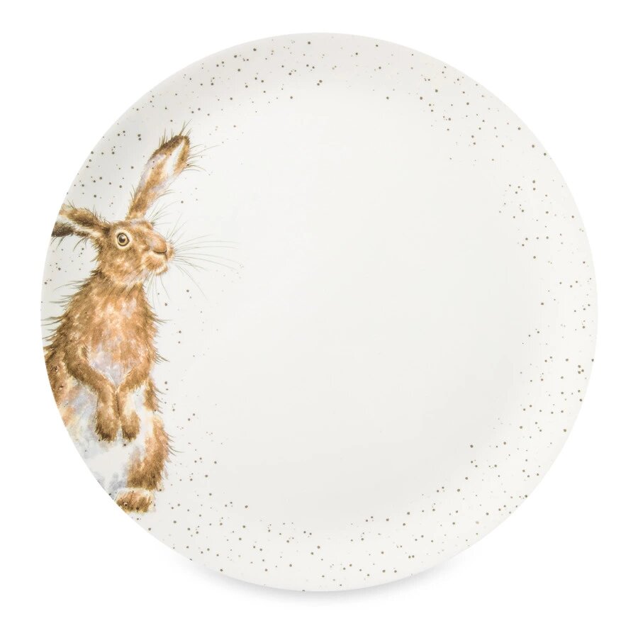 Тарелка обеденная Royal Worcester Забавная фауна Кролик 27 см, фарфор костяной