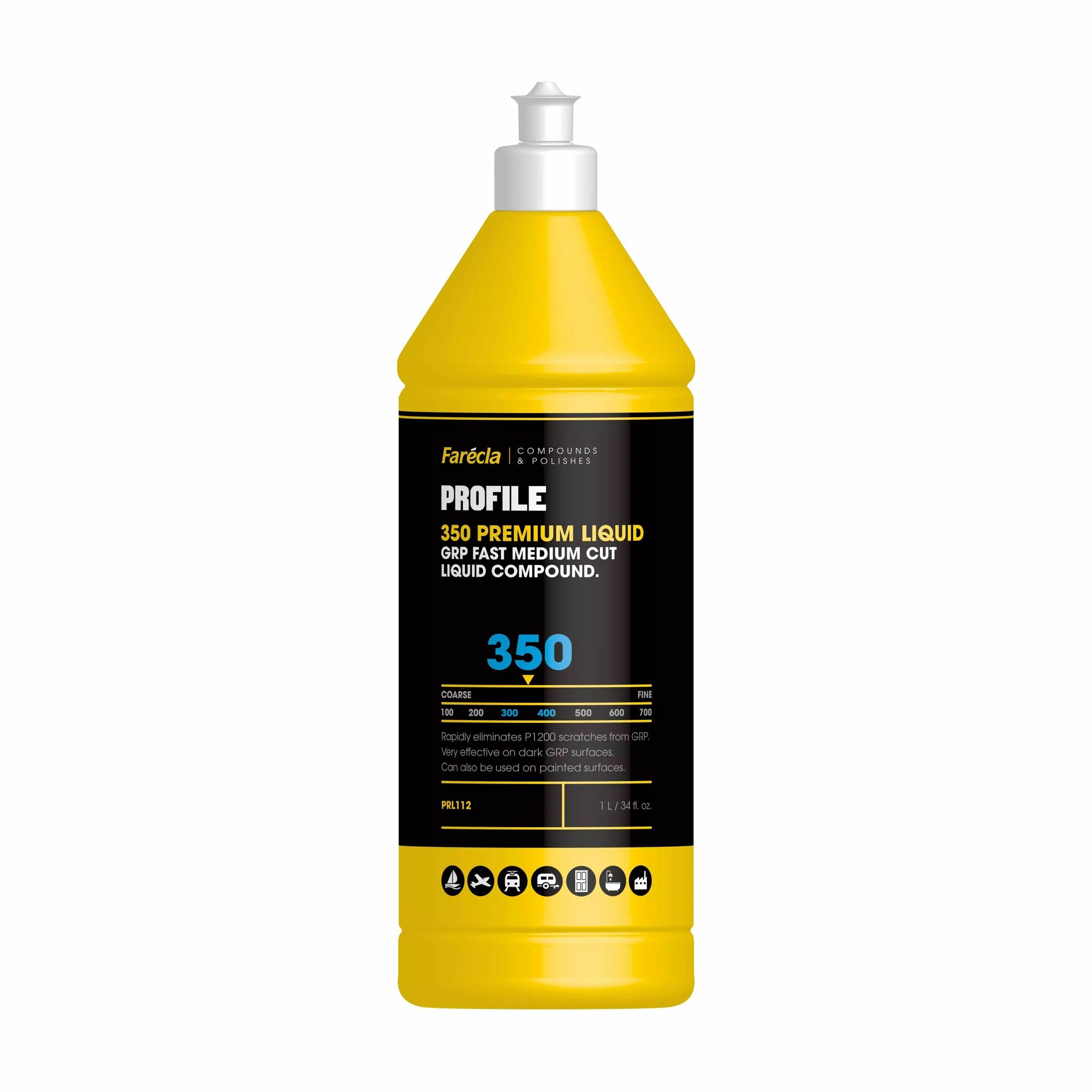 Farecla Profile 400 Advanced Plus Medium Cut Liquid Compound Режущая среднеабразивная паста, 1л.