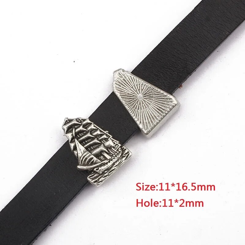 Бусины-разделители тибетское серебро, Style 14, 10 мм, 10 шт.
