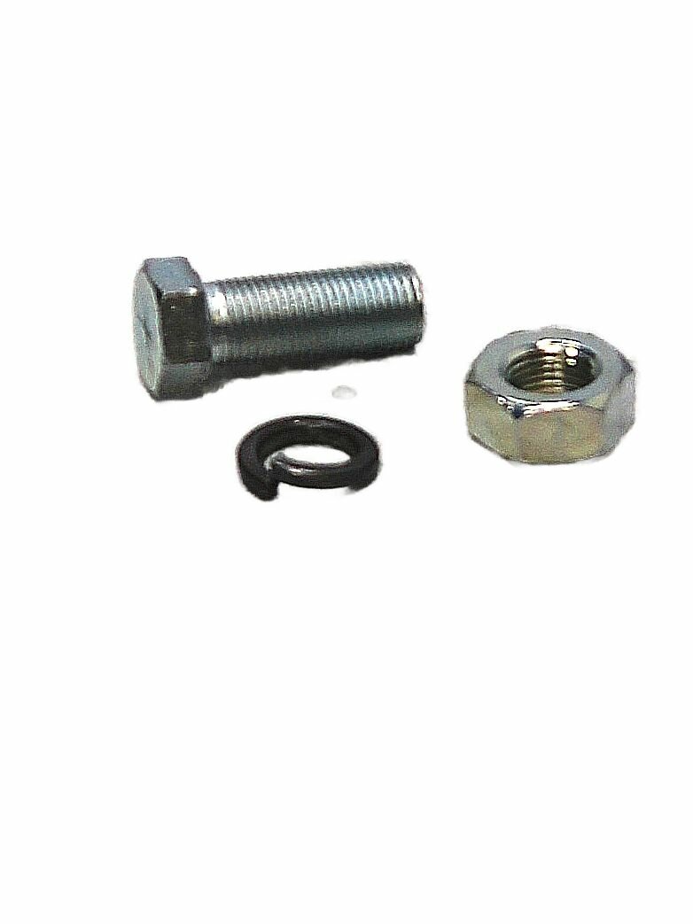 Болт М10х1х25 карданный / стояночного тормоза для а/м УАЗ, белый, с гайкой и гровером, 1 штука