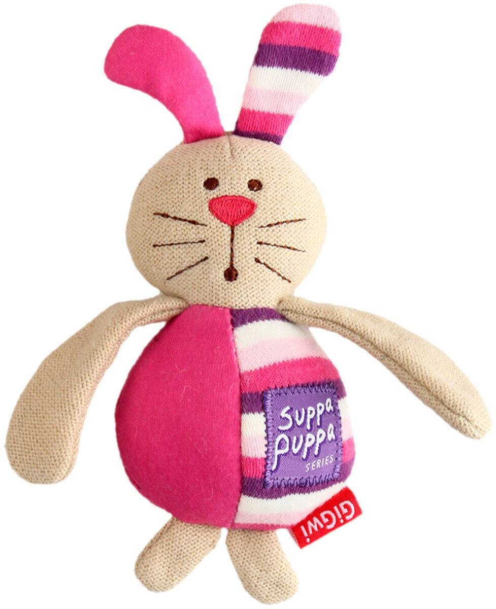 Игрушка для собак GiGwi Suppa Puppa Зайка с пищалкой 17 см (1 шт)