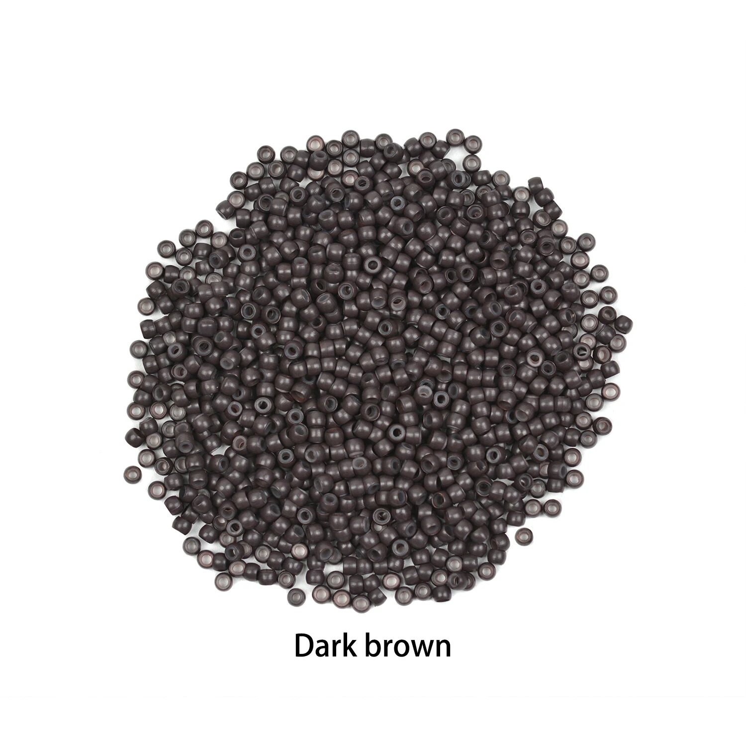 Микрокольца для наращивания волос YTBYT 500 шт. 3,0x1,5x1,5 мм медные 500pcs Dark brown