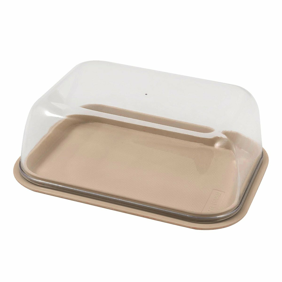 Масленка Plast Team, двухсторонняя, 14,5 x 11 x 5,5 см, шоколадный мокко