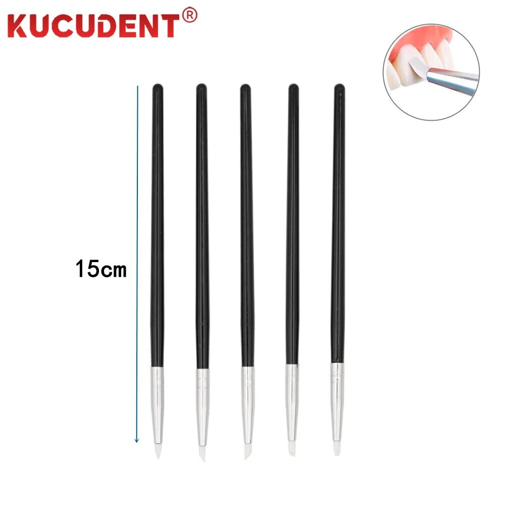 5 шт./компл, ручки-кисти из смолы для стоматологии, силиконовые ручки для клейкого White head