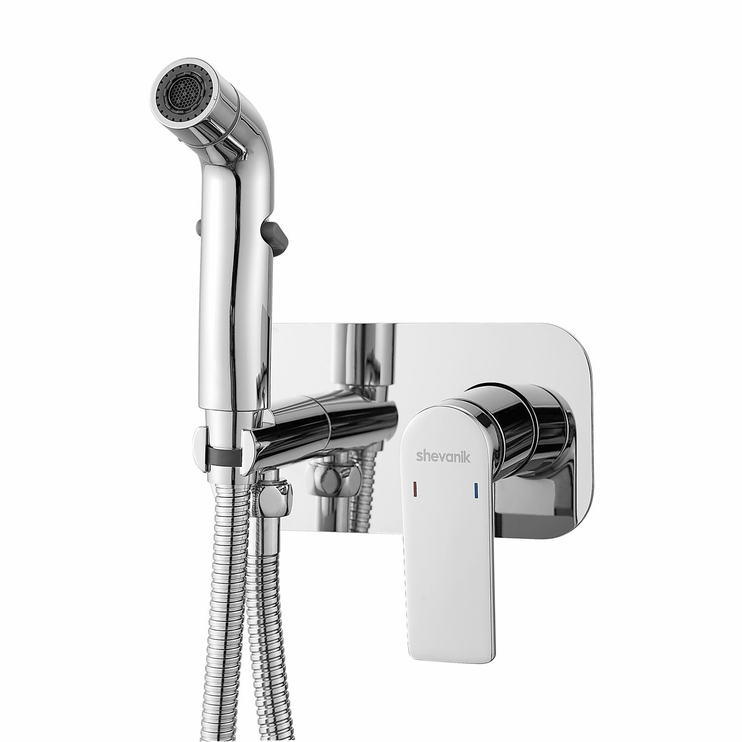 Смеситель встраиваемый для биде Shevanik s4105 хром